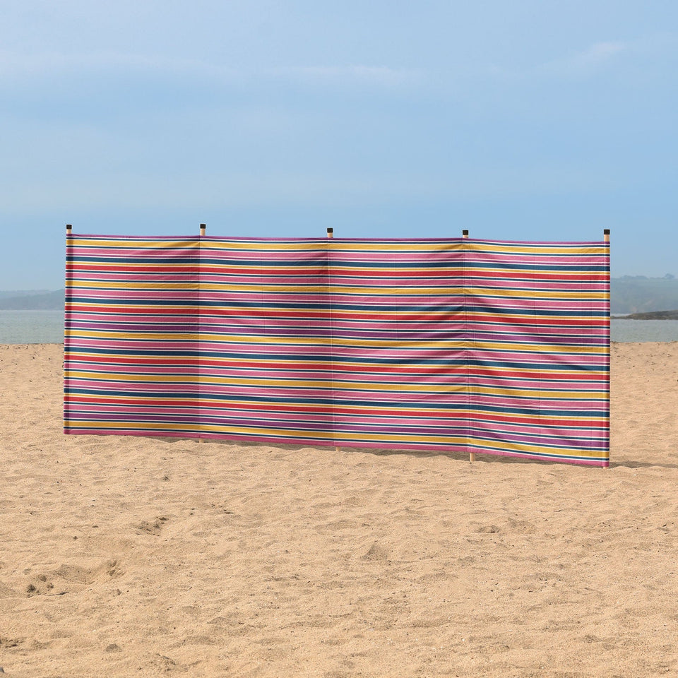 Traditional Cotton Canvas Windbreaks - Striped | Caribbean